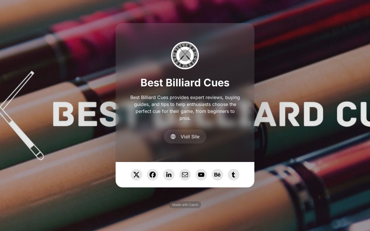 Best Billiard Cues